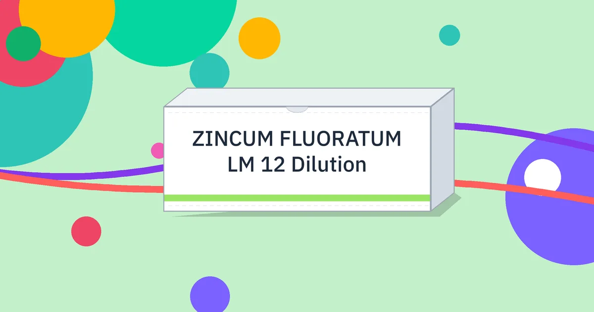 Symbolbild: Packung mit der Aufschrift ZINCUM FLUORATUM LM 12 Dilution (PZN 13293162) – Verfügbarkeit und Bezug in Apotheken in Frankfurt am Main