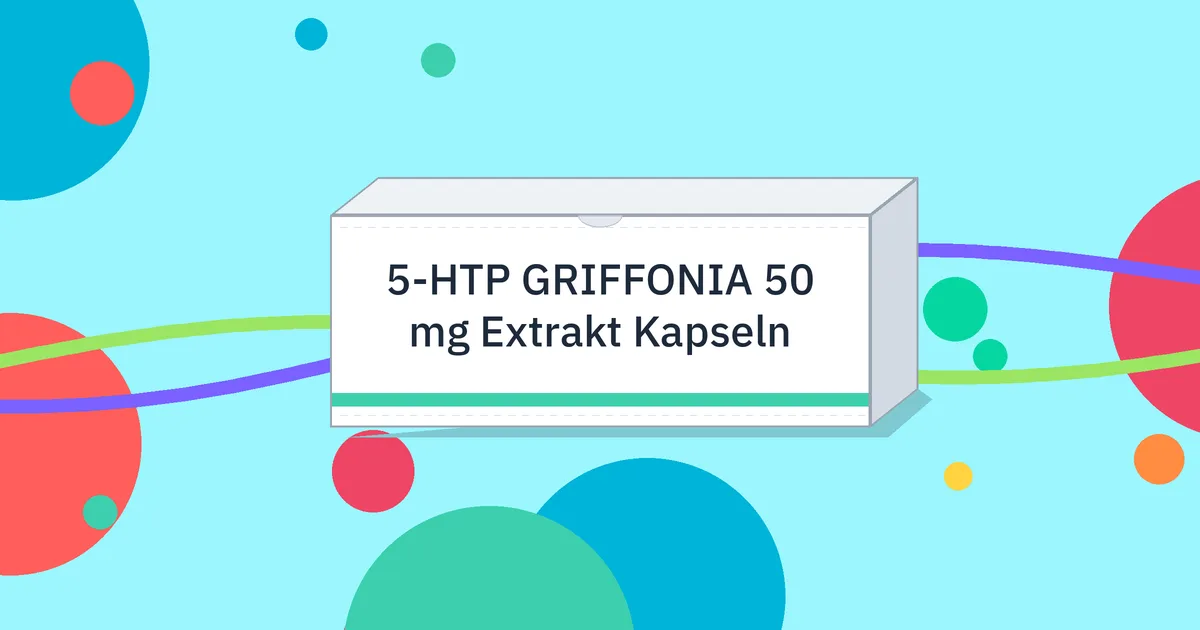 Symbolbild: Packung mit der Aufschrift 5-HTP GRIFFONIA 50 mg Extrakt Kapseln (PZN 15736439) – Verfügbarkeit und Bezug in Apotheken in Frankfurt am Main