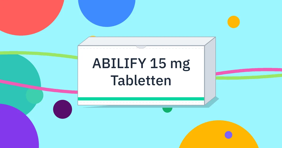 Symbolbild: Packung mit der Aufschrift ABILIFY 15 mg Tabletten (PZN 09233875) – Verfügbarkeit und Bezug in Apotheken in Frankfurt am Main
