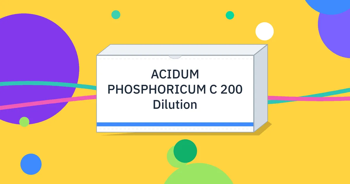 Symbolbild: Packung mit der Aufschrift ACIDUM PHOSPHORICUM C 200 Dilution (PZN 07157101) – Verfügbarkeit und Bezug in Apotheken in Frankfurt am Main