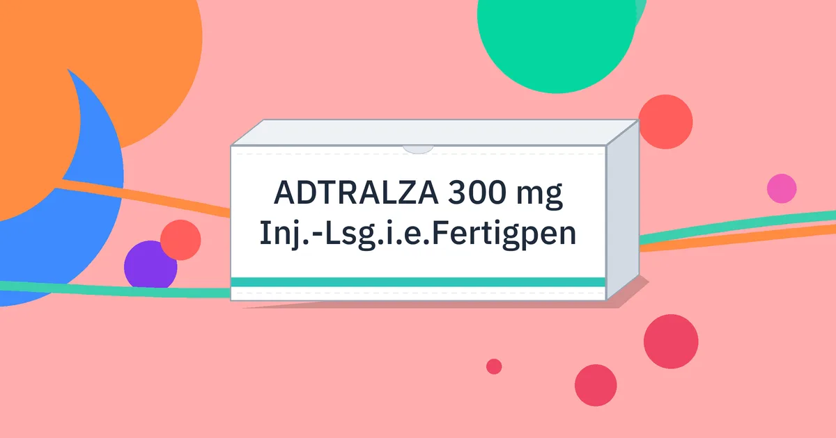 Symbolbild: Packung mit der Aufschrift ADTRALZA 300 mg Inj.-Lsg.i.e.Fertigpen (PZN 20399777) – Verfügbarkeit und Bezug in Apotheken in Frankfurt am Main
