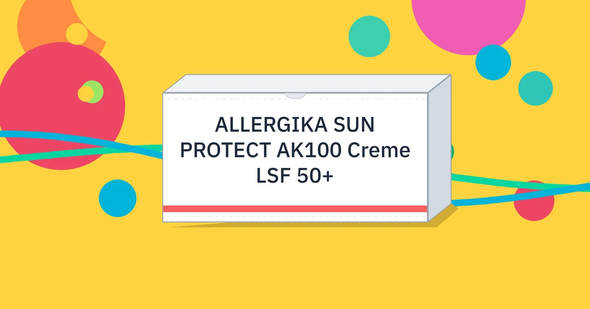 Symbolbild: Packung mit der Aufschrift ALLERGIKA SUN PROTECT AK100 Creme LSF 50+ (PZN 18656066) – Verfügbarkeit und Bezug in Apotheken in Frankfurt am Main