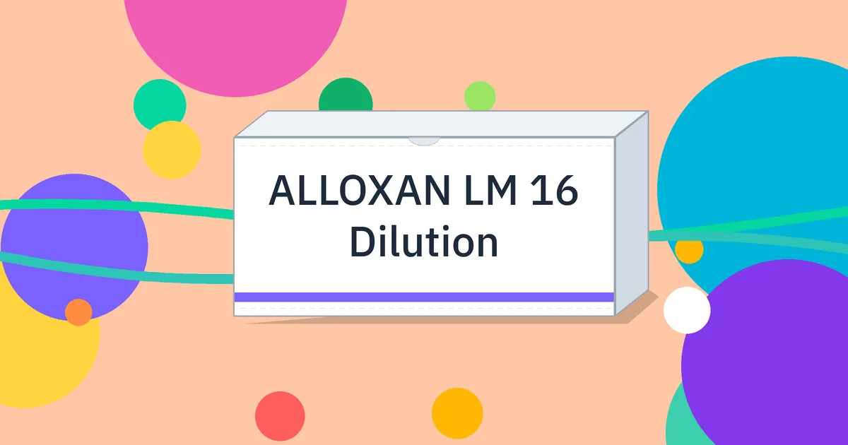 Symbolbild: Packung mit der Aufschrift ALLOXAN LM 16 Dilution (PZN 13312072) – Verfügbarkeit und Bezug in Apotheken in Frankfurt am Main