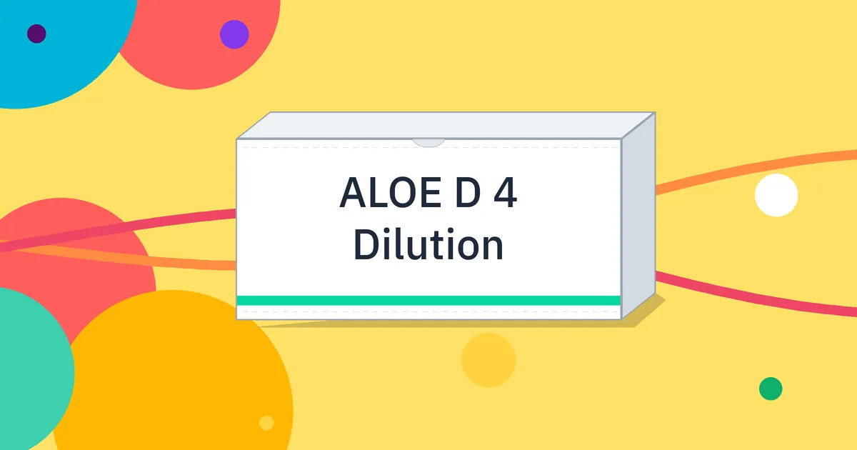 Symbolbild: Packung mit der Aufschrift ALOE D 4 Dilution (PZN 02109480) – Verfügbarkeit und Bezug in Apotheken in Frankfurt am Main