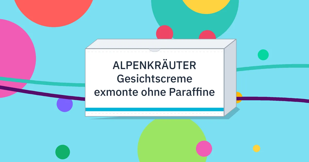 Symbolbild: Packung mit der Aufschrift ALPENKRÄUTER Gesichtscreme exmonte ohne Paraffine (PZN 09947327) – Verfügbarkeit und Bezug in Apotheken in Frankfurt am Main