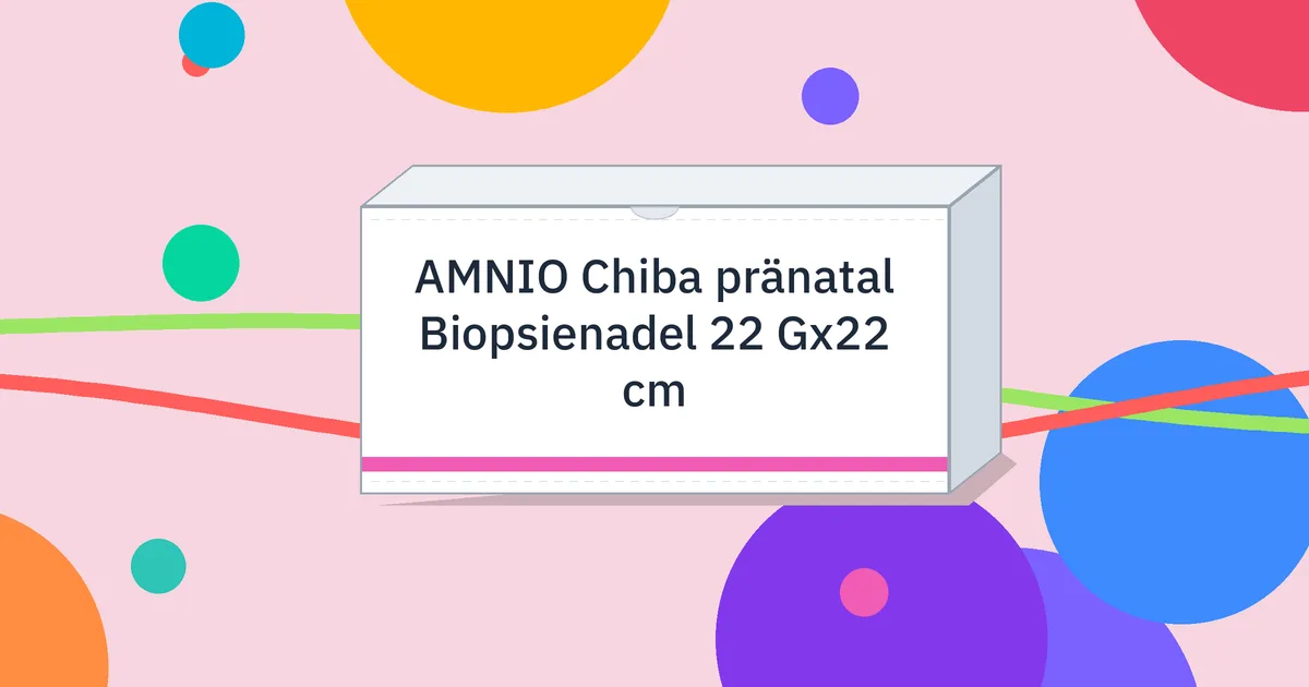 Symbolbild: Packung mit der Aufschrift AMNIO Chiba pränatal Biopsienadel 22 Gx22 cm (PZN 16921475) – Verfügbarkeit und Bezug in Apotheken in Frankfurt am Main