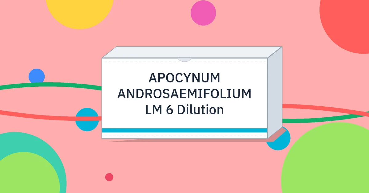 Symbolbild: Packung mit der Aufschrift APOCYNUM ANDROSAEMIFOLIUM LM 6 Dilution (PZN 13380062) – Verfügbarkeit und Bezug in Apotheken in Frankfurt am Main