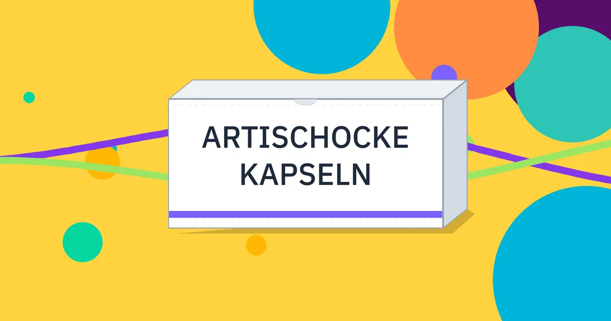 Symbolbild: Packung mit der Aufschrift ARTISCHOCKE KAPSELN (PZN 07505499) – Verfügbarkeit und Bezug in Apotheken in Frankfurt am Main