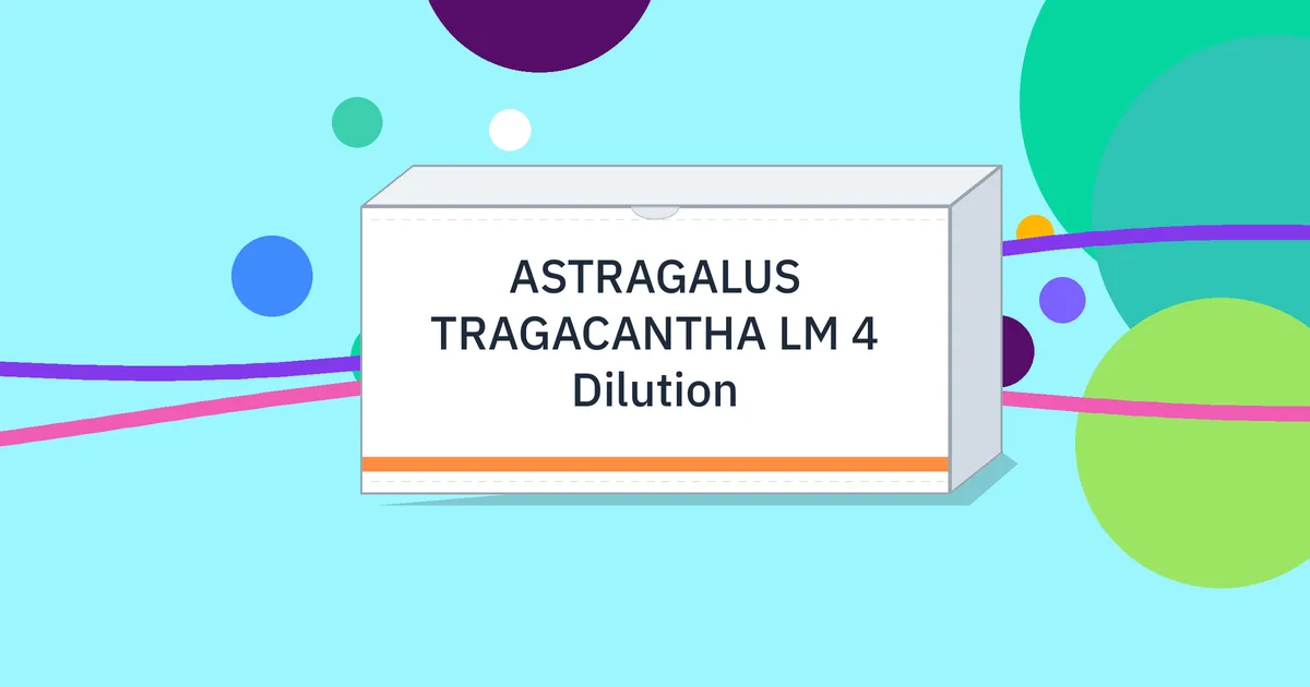 Symbolbild: Packung mit der Aufschrift ASTRAGALUS TRAGACANTHA LM 4 Dilution (PZN 13404644) – Verfügbarkeit und Bezug in Apotheken in Frankfurt am Main
