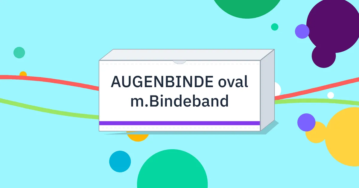Symbolbild: Packung mit der Aufschrift AUGENBINDE oval m.Bindeband (PZN 01724036) – Verfügbarkeit und Bezug in Apotheken in Frankfurt am Main
