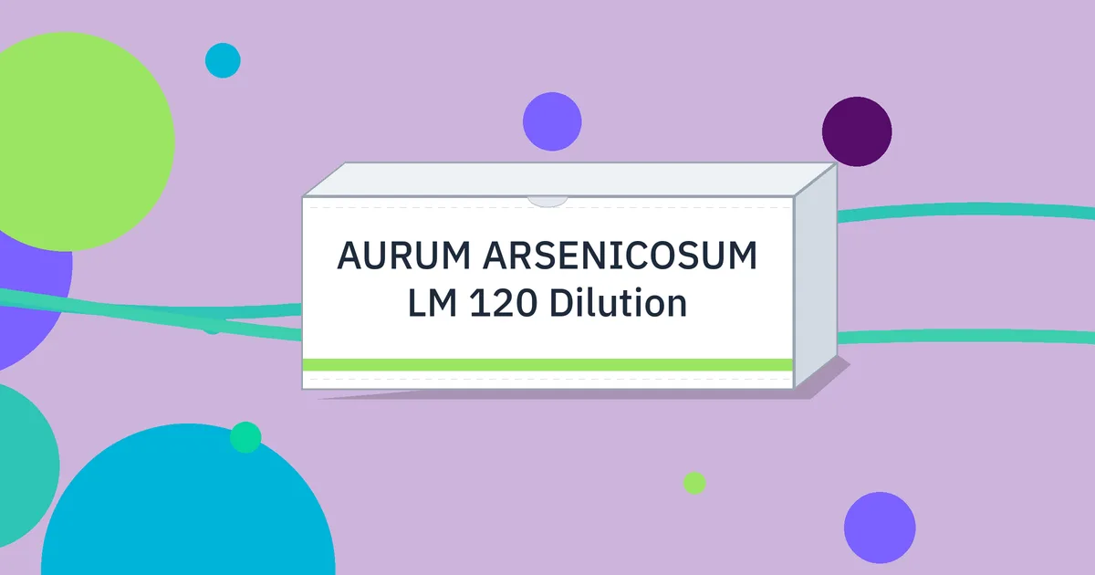 Symbolbild: Packung mit der Aufschrift AURUM ARSENICOSUM LM 120 Dilution (PZN 12783645) – Verfügbarkeit und Bezug in Apotheken in Frankfurt am Main