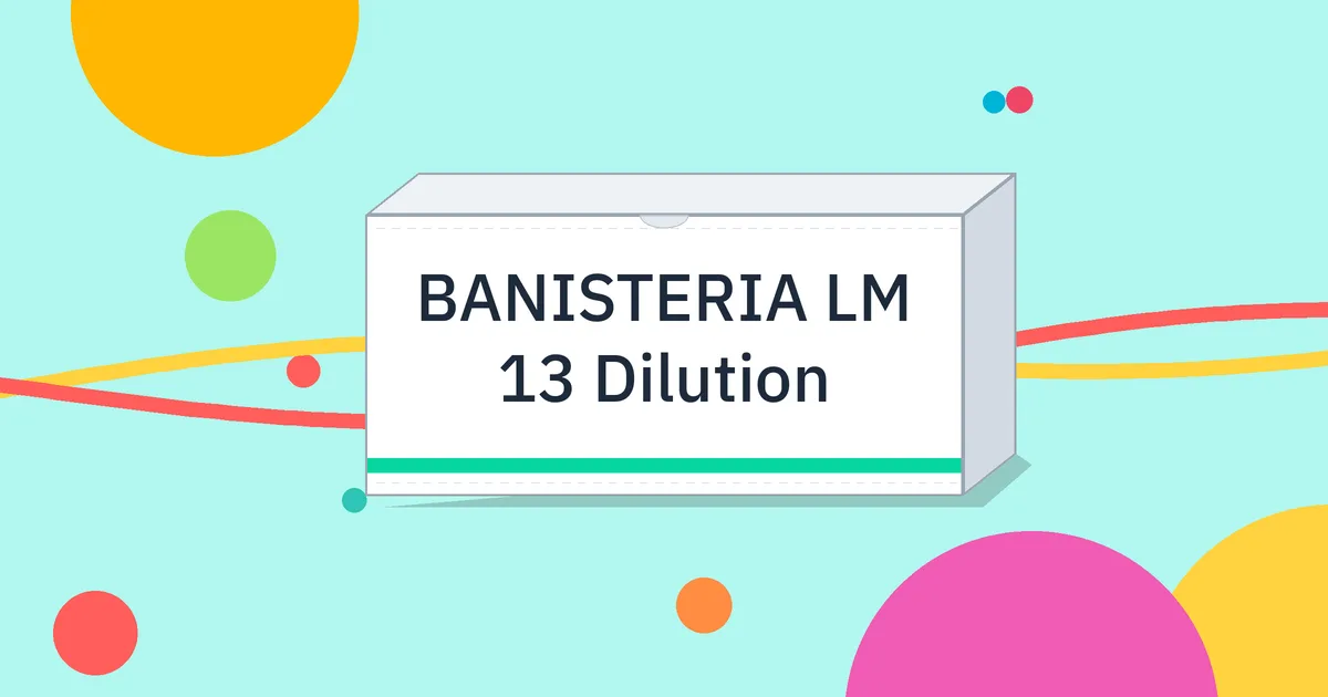 Symbolbild: Packung mit der Aufschrift BANISTERIA LM 13 Dilution (PZN 13375693) – Verfügbarkeit und Bezug in Apotheken in Frankfurt am Main