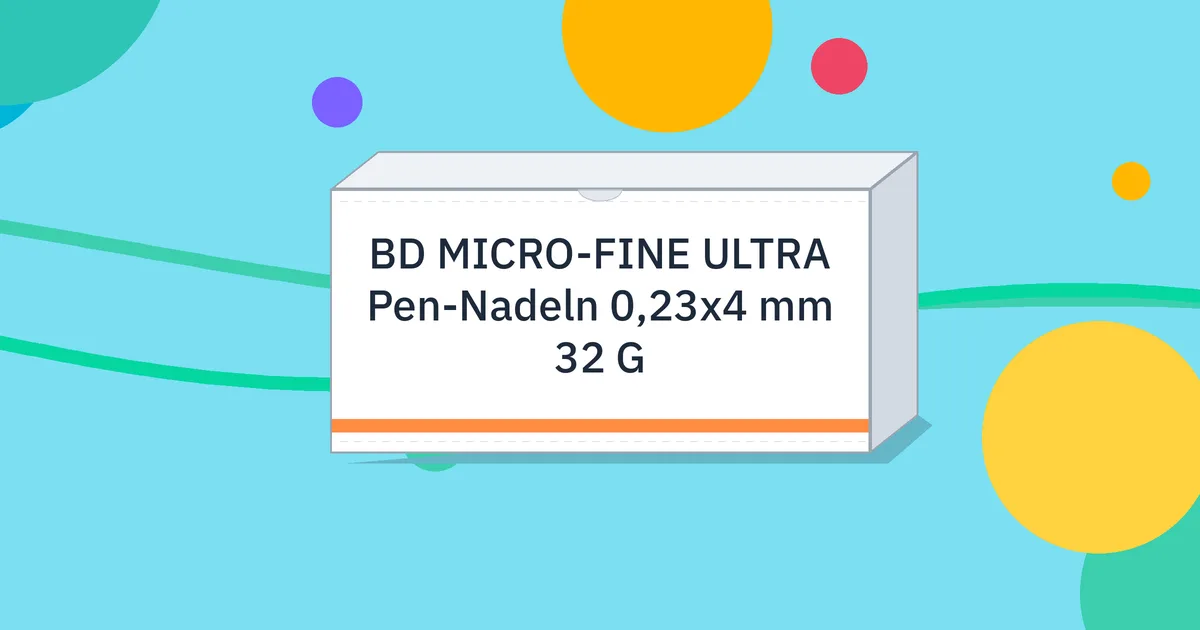 Symbolbild: Packung mit der Aufschrift BD MICRO-FINE ULTRA Pen-Nadeln 0,23x4 mm 32 G (PZN 12600449) – Verfügbarkeit und Bezug in Apotheken in Frankfurt am Main
