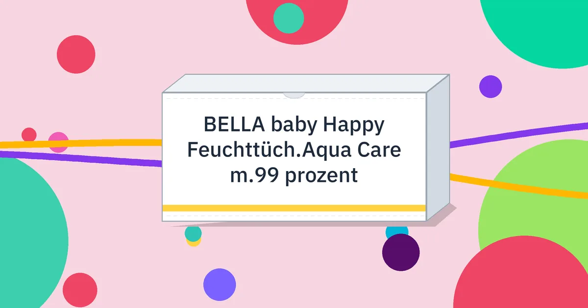 Symbolbild: Packung mit der Aufschrift BELLA baby Happy Feuchttüch.Aqua Care m.99 prozent (PZN 17979324) – Verfügbarkeit und Bezug in Apotheken in Frankfurt am Main