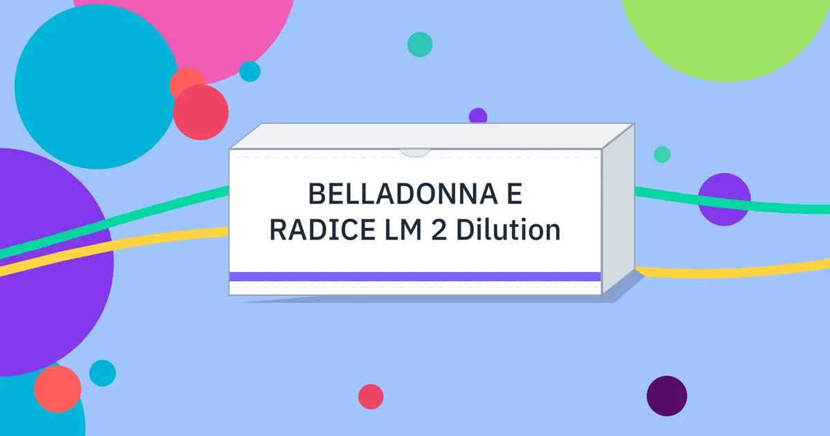 Symbolbild: Packung mit der Aufschrift BELLADONNA E RADICE LM 2 Dilution (PZN 13380895) – Verfügbarkeit und Bezug in Apotheken in Frankfurt am Main