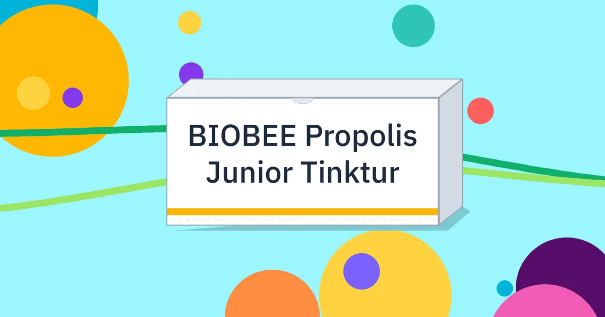 Symbolbild: Packung mit der Aufschrift BIOBEE Propolis Junior Tinktur (PZN 12543680) – Verfügbarkeit und Bezug in Apotheken in Frankfurt am Main