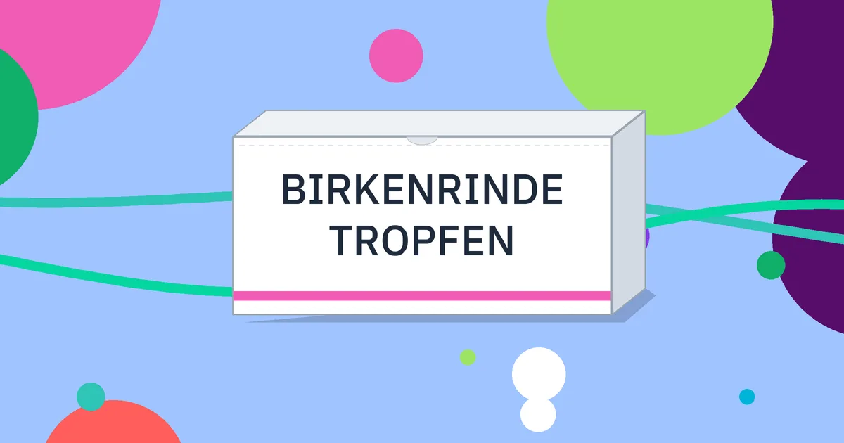 Symbolbild: Packung mit der Aufschrift BIRKENRINDE TROPFEN (PZN 15231395) – Verfügbarkeit und Bezug in Apotheken in Frankfurt am Main