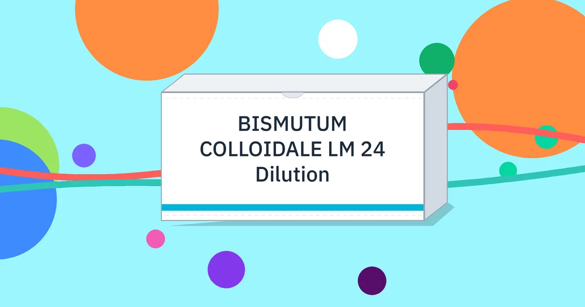 Symbolbild: Packung mit der Aufschrift BISMUTUM COLLOIDALE LM 24 Dilution (PZN 13386225) – Verfügbarkeit und Bezug in Apotheken in Frankfurt am Main