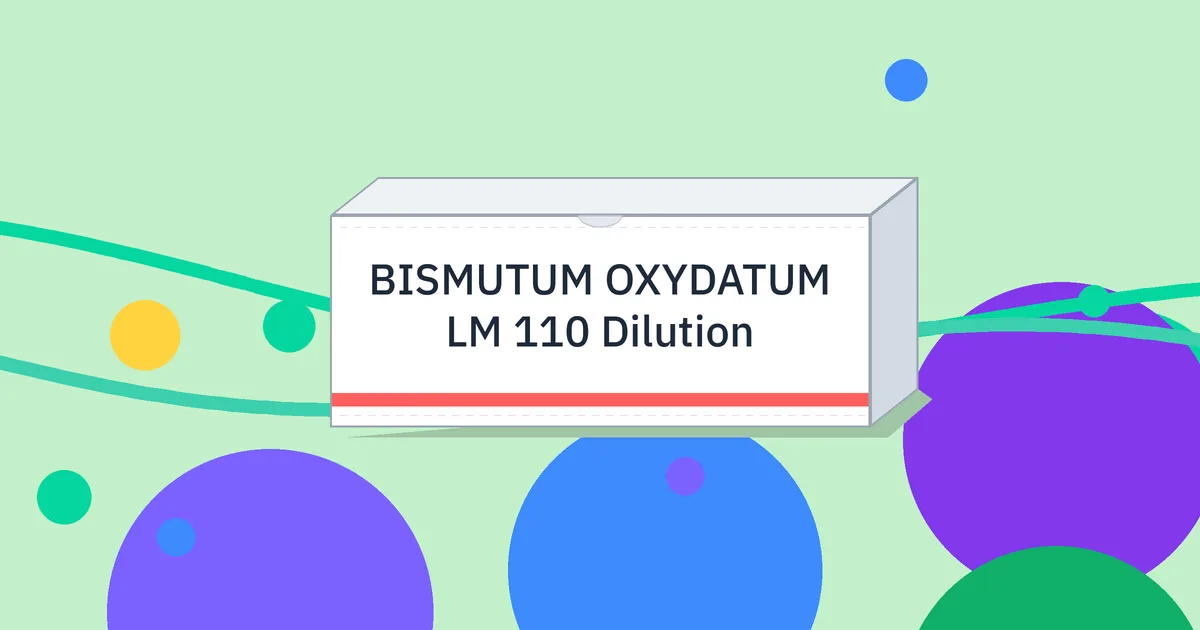 Symbolbild: Packung mit der Aufschrift BISMUTUM OXYDATUM LM 110 Dilution (PZN 13388388) – Verfügbarkeit und Bezug in Apotheken in Frankfurt am Main