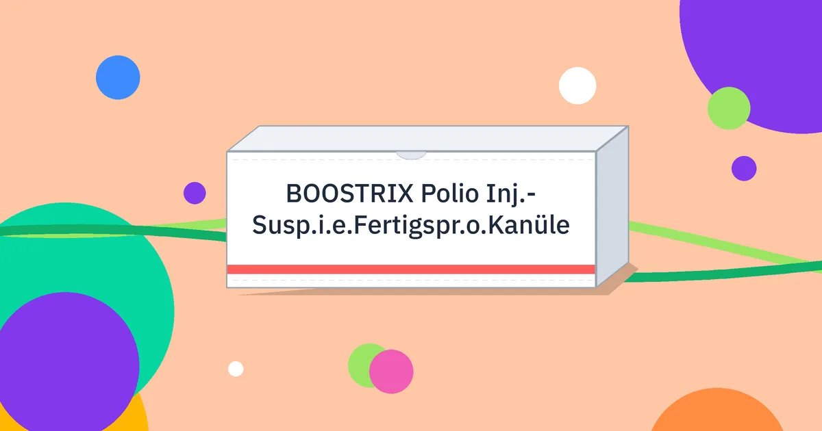 Symbolbild: Packung mit der Aufschrift BOOSTRIX Polio Inj.-Susp.i.e.Fertigspr.o.Kanüle (PZN 00894859) – Verfügbarkeit und Bezug in Apotheken in Frankfurt am Main