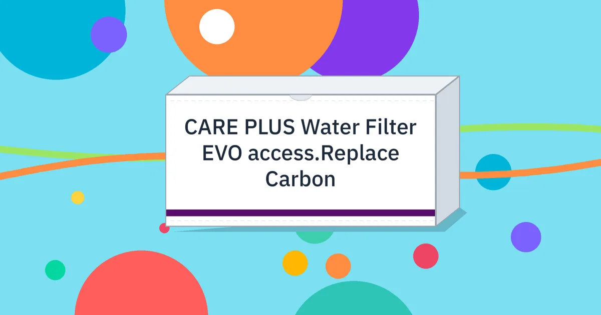 Symbolbild: Packung mit der Aufschrift CARE PLUS Water Filter EVO access.Replace Carbon (PZN 19753481) – Verfügbarkeit und Bezug in Apotheken in Frankfurt am Main