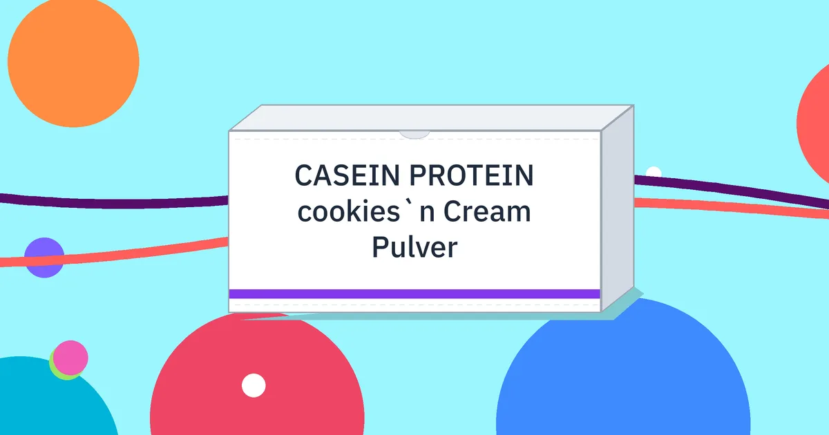 Symbolbild: Packung mit der Aufschrift CASEIN PROTEIN cookies`n Cream Pulver (PZN 04083460) – Verfügbarkeit und Bezug in Apotheken in Frankfurt am Main