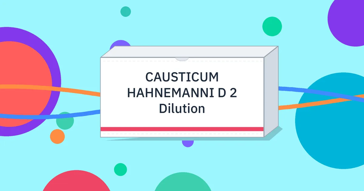 Symbolbild: Packung mit der Aufschrift CAUSTICUM HAHNEMANNI D 2 Dilution (PZN 02610240) – Verfügbarkeit und Bezug in Apotheken in Frankfurt am Main