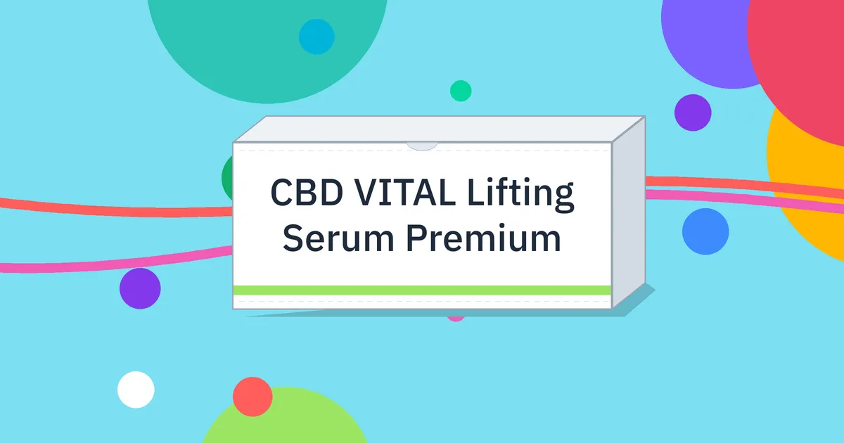 Symbolbild: Packung mit der Aufschrift CBD VITAL Lifting Serum Premium (PZN 16568694) – Verfügbarkeit und Bezug in Apotheken in Frankfurt am Main