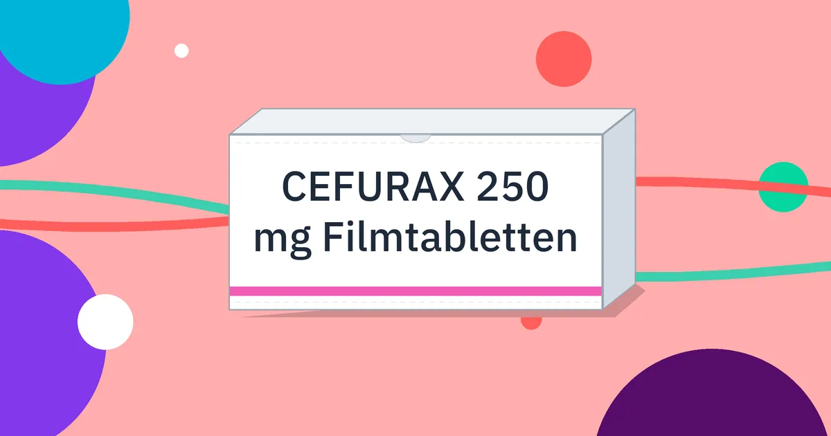 Symbolbild: Packung mit der Aufschrift CEFURAX 250 mg Filmtabletten (PZN 11054499) – Verfügbarkeit und Bezug in Apotheken in Frankfurt am Main