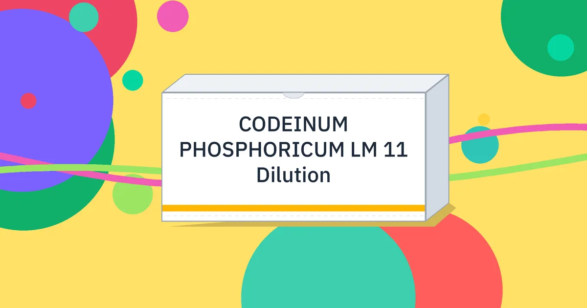 Symbolbild: Packung mit der Aufschrift CODEINUM PHOSPHORICUM LM 11 Dilution (PZN 12829956) – Verfügbarkeit und Bezug in Apotheken in Frankfurt am Main