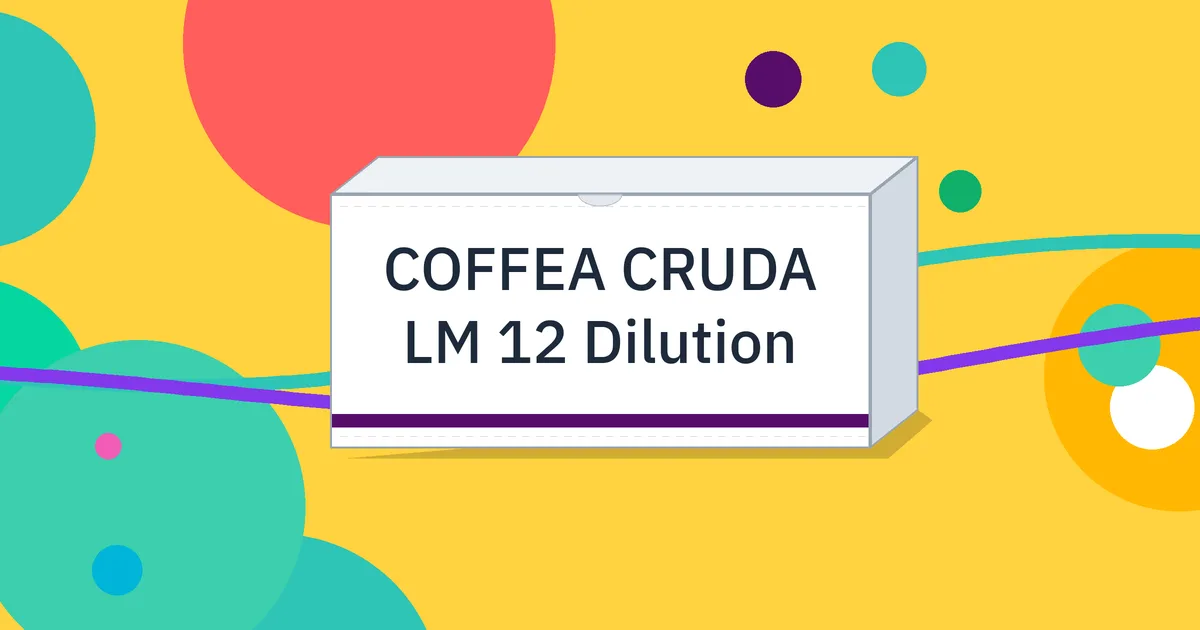 Symbolbild: Packung mit der Aufschrift COFFEA CRUDA LM 12 Dilution (PZN 02601608) – Verfügbarkeit und Bezug in Apotheken in Frankfurt am Main