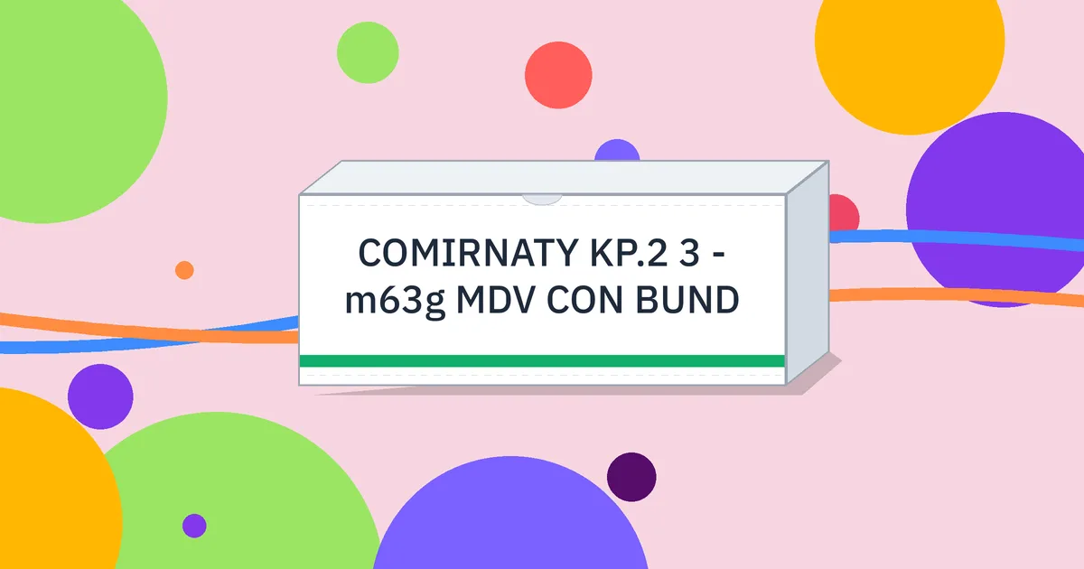 Symbolbild: Packung mit der Aufschrift COMIRNATY KP.2 3 -m63g MDV CON BUND (PZN 19514138) – Verfügbarkeit und Bezug in Apotheken in Frankfurt am Main