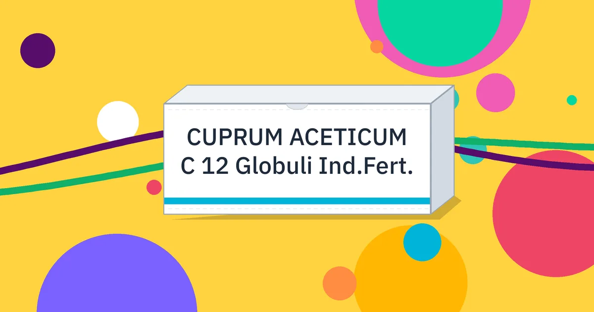 Symbolbild: Packung mit der Aufschrift CUPRUM ACETICUM C 12 Globuli Ind.Fert. (PZN 17649880) – Verfügbarkeit und Bezug in Apotheken in Frankfurt am Main
