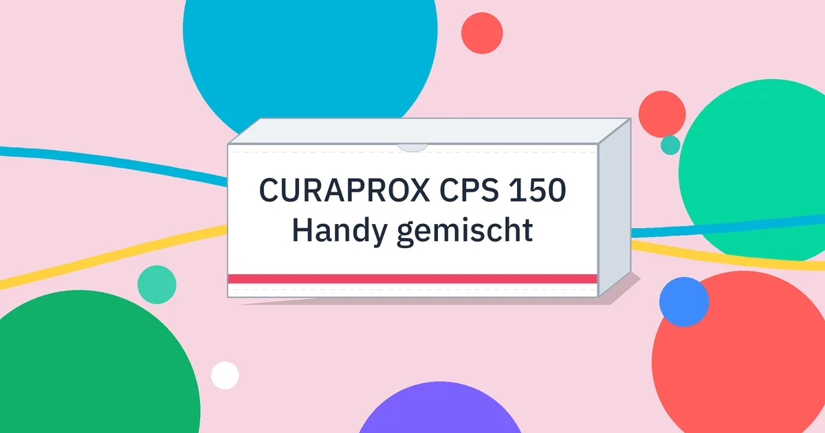 Symbolbild: Packung mit der Aufschrift CURAPROX CPS 150 Handy gemischt (PZN 02408745) – Verfügbarkeit und Bezug in Apotheken in Frankfurt am Main