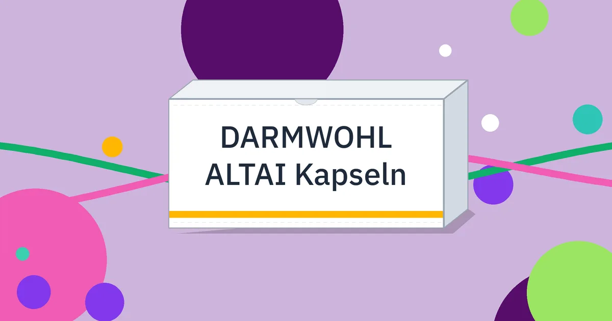 Symbolbild: Packung mit der Aufschrift DARMWOHL ALTAI Kapseln (PZN 17633459) – Verfügbarkeit und Bezug in Apotheken in Frankfurt am Main