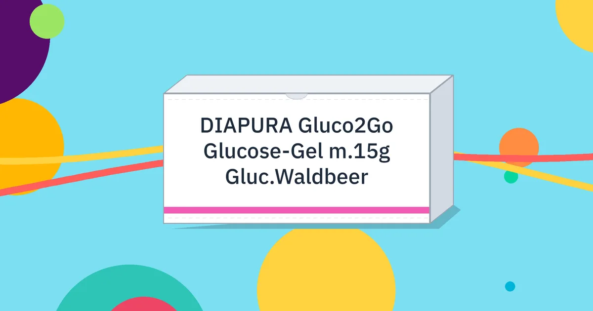 Symbolbild: Packung mit der Aufschrift DIAPURA Gluco2Go Glucose-Gel m.15g Gluc.Waldbeer (PZN 20516237) – Verfügbarkeit und Bezug in Apotheken in Frankfurt am Main