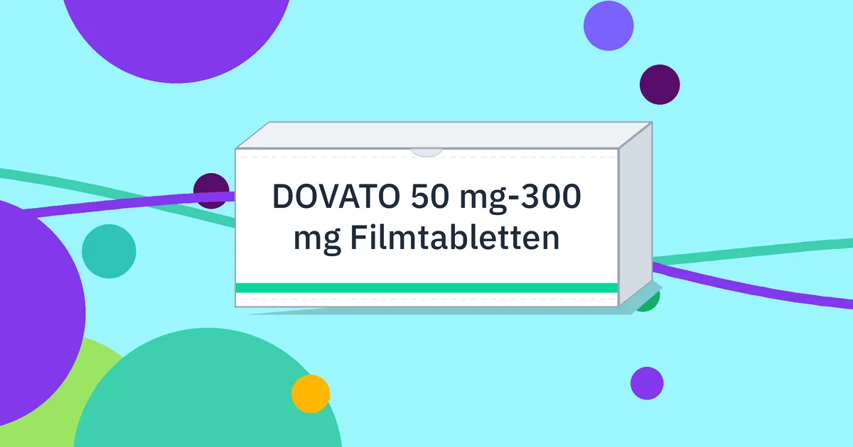 Symbolbild: Packung mit der Aufschrift DOVATO 50 mg-300 mg Filmtabletten (PZN 16820550) – Verfügbarkeit und Bezug in Apotheken in Frankfurt am Main