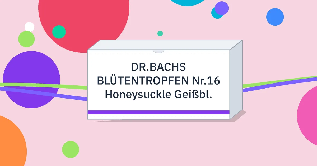 Symbolbild: Packung mit der Aufschrift DR.BACHS BLÜTENTROPFEN Nr.16 Honeysuckle Geißbl. (PZN 17193486) – Verfügbarkeit und Bezug in Apotheken in Frankfurt am Main