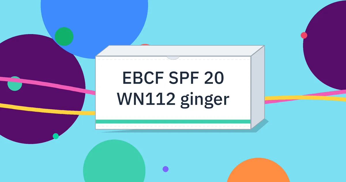 Symbolbild: Packung mit der Aufschrift EBCF SPF 20 WN112 ginger (PZN 18895196) – Verfügbarkeit und Bezug in Apotheken in Frankfurt am Main