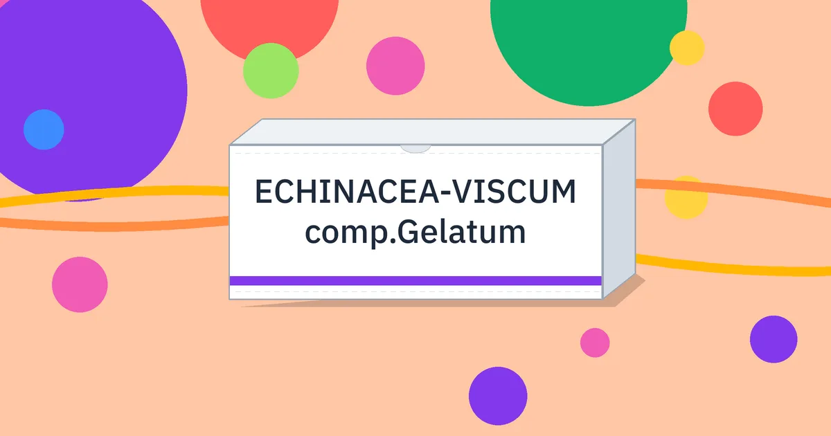 Symbolbild: Packung mit der Aufschrift ECHINACEA-VISCUM comp.Gelatum (PZN 02198348) – Verfügbarkeit und Bezug in Apotheken in Frankfurt am Main