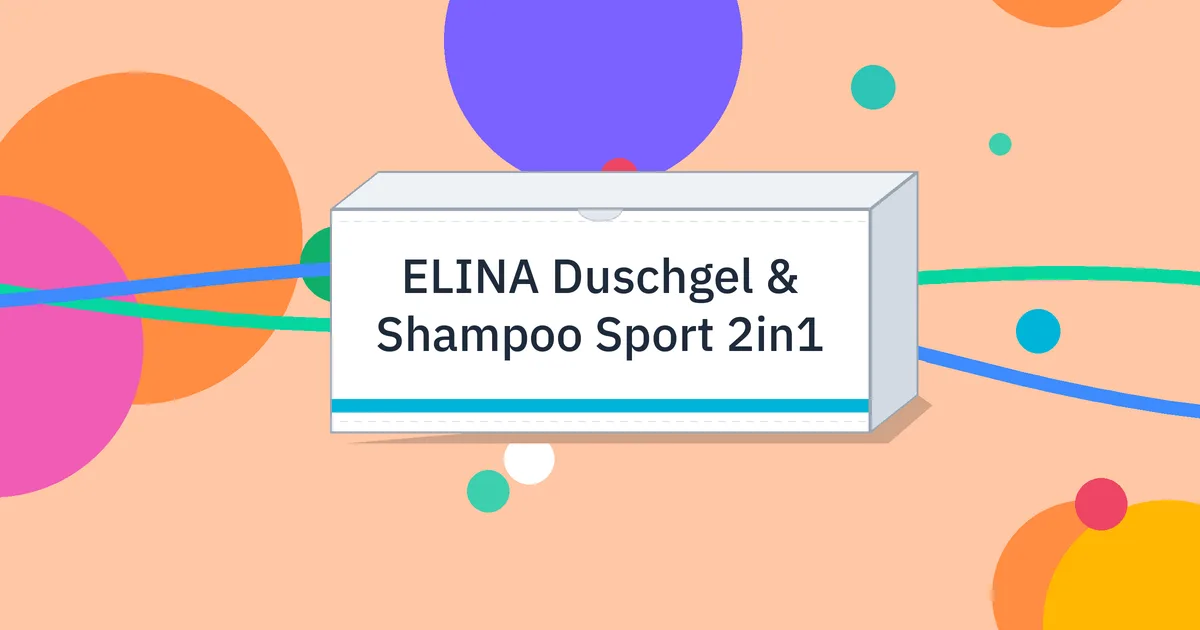 Symbolbild: Packung mit der Aufschrift ELINA Duschgel & Shampoo Sport 2in1 (PZN 11551074) – Verfügbarkeit und Bezug in Apotheken in Frankfurt am Main