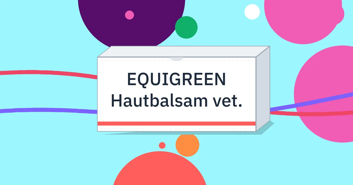 Symbolbild: Packung mit der Aufschrift EQUIGREEN Hautbalsam vet. (PZN 13946983) – Verfügbarkeit und Bezug in Apotheken in Frankfurt am Main