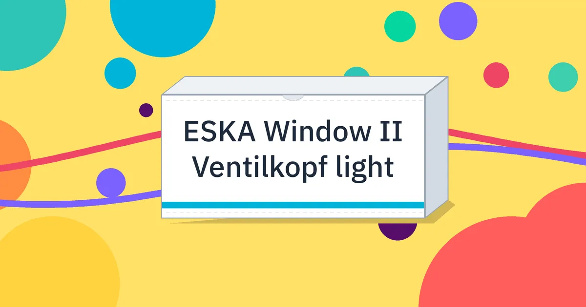 Symbolbild: Packung mit der Aufschrift ESKA Window II Ventilkopf light (PZN 06090234) – Verfügbarkeit und Bezug in Apotheken in Frankfurt am Main