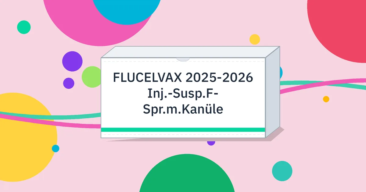 Symbolbild: Packung mit der Aufschrift FLUCELVAX 2025-2026 Inj.-Susp.F-Spr.m.Kanüle (PZN 18704894) – Verfügbarkeit und Bezug in Apotheken in Frankfurt am Main