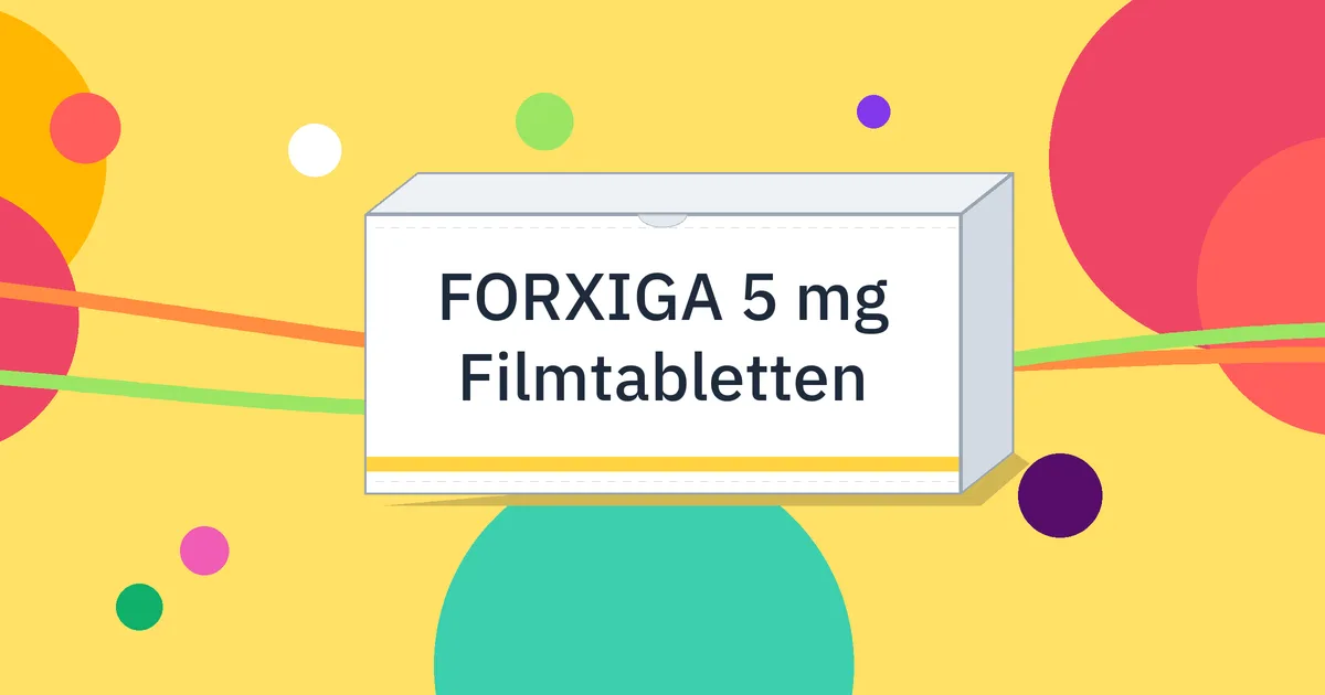 Symbolbild: Packung mit der Aufschrift FORXIGA 5 mg Filmtabletten (PZN 18049283) – Verfügbarkeit und Bezug in Apotheken in Frankfurt am Main