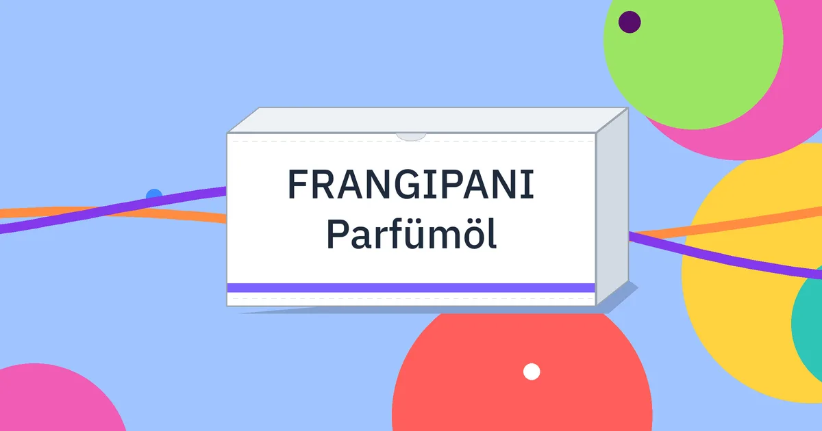 Symbolbild: Packung mit der Aufschrift FRANGIPANI Parfümöl (PZN 07617198) – Verfügbarkeit und Bezug in Apotheken in Frankfurt am Main