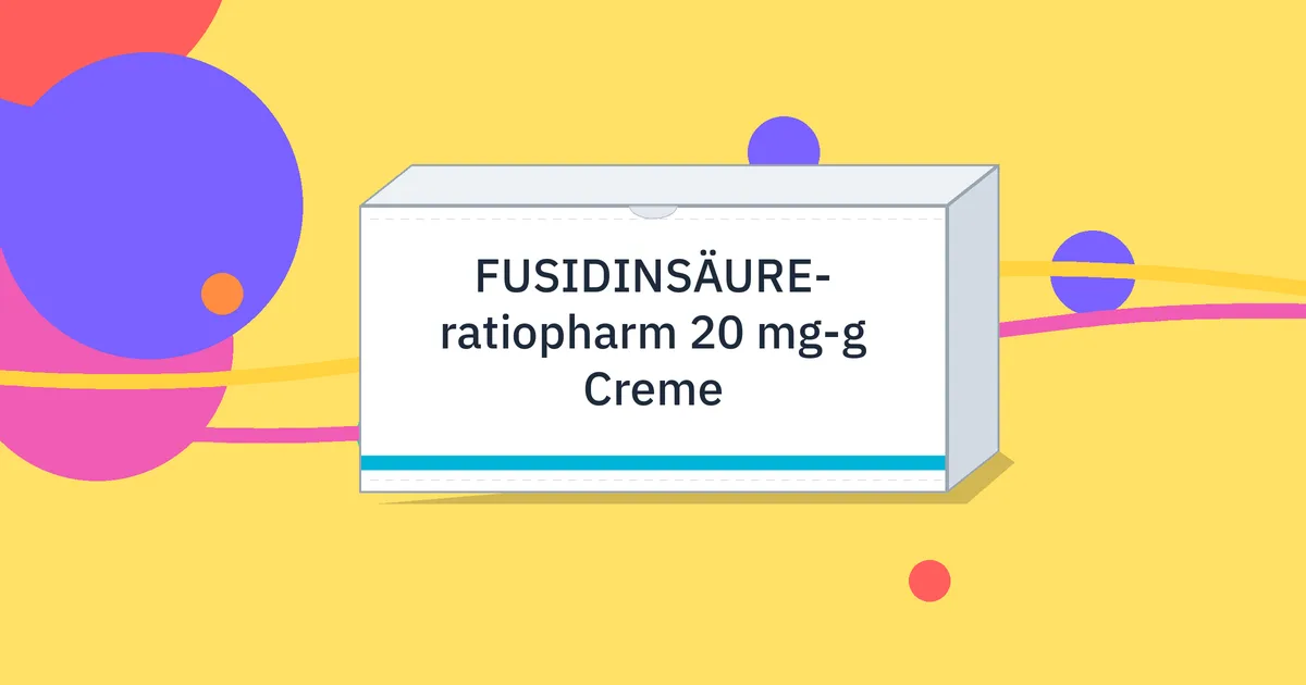 Symbolbild: Packung mit der Aufschrift FUSIDINSÄURE-ratiopharm 20 mg-g Creme (PZN 10962579) – Verfügbarkeit und Bezug in Apotheken in Frankfurt am Main