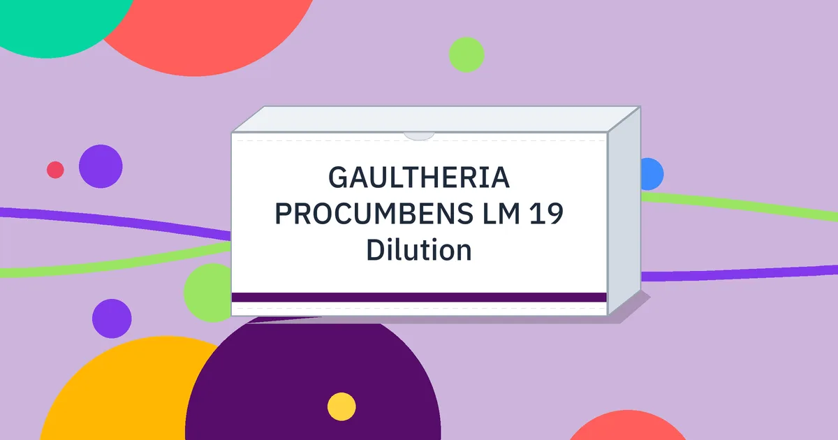 Symbolbild: Packung mit der Aufschrift GAULTHERIA PROCUMBENS LM 19 Dilution (PZN 13499047) – Verfügbarkeit und Bezug in Apotheken in Frankfurt am Main