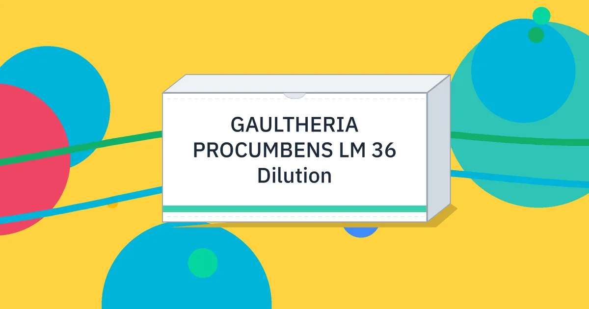 Symbolbild: Packung mit der Aufschrift GAULTHERIA PROCUMBENS LM 36 Dilution (PZN 13499219) – Verfügbarkeit und Bezug in Apotheken in Frankfurt am Main