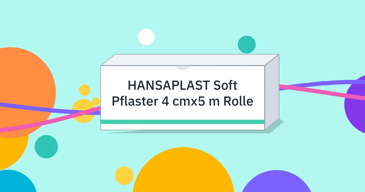 Symbolbild: Packung mit der Aufschrift HANSAPLAST Soft Pflaster 4 cmx5 m Rolle (PZN 08861291) – Verfügbarkeit und Bezug in Apotheken in Frankfurt am Main